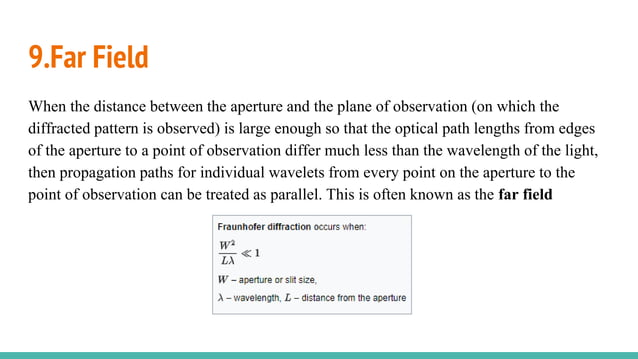 Diffraction-Fraunhofer Diffraction | PPTX