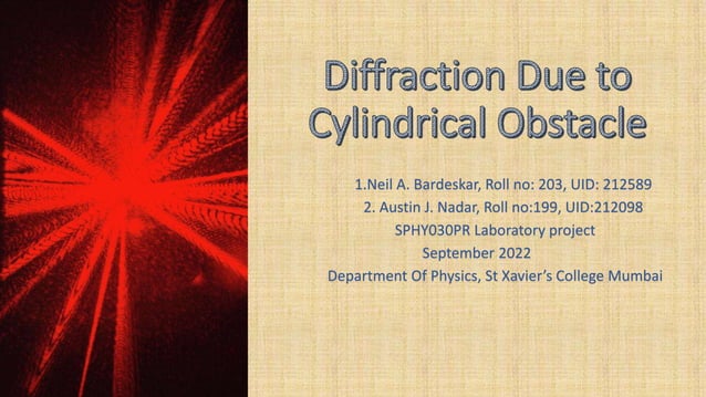 Diffraction Due to Cylindrical Obstacle.pptx