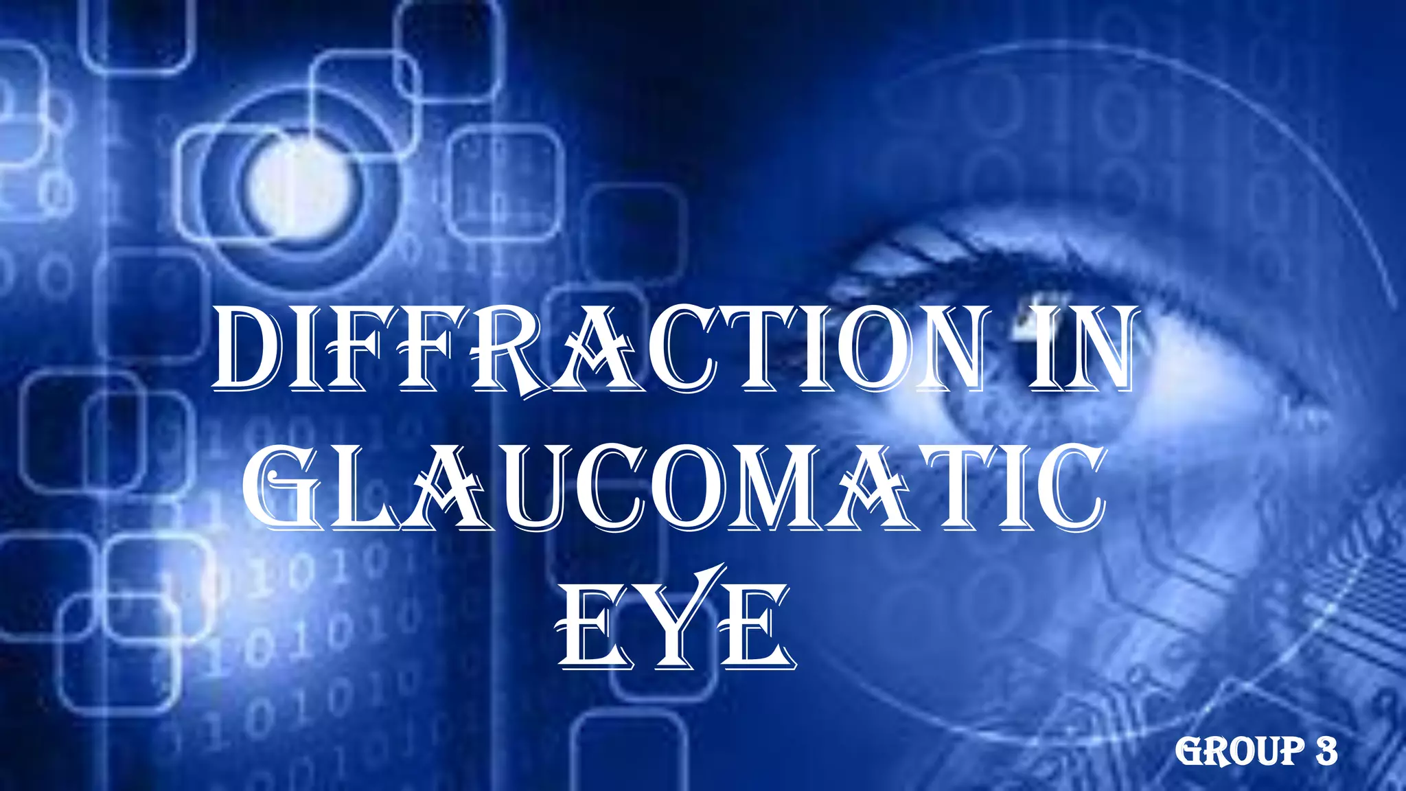 Diffraction in glaucomatic eye | PDF