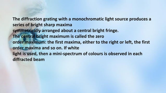 Diffraction in glaucomatic eye | PPT