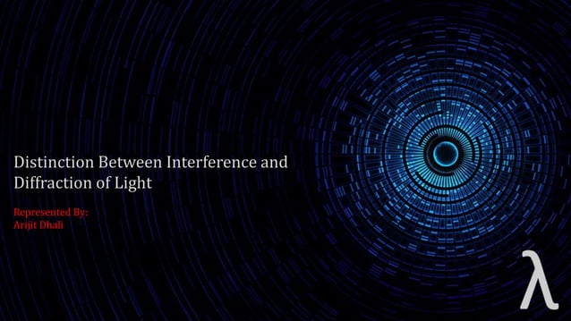 Diffraction interference | PPTX | Physics | Science
