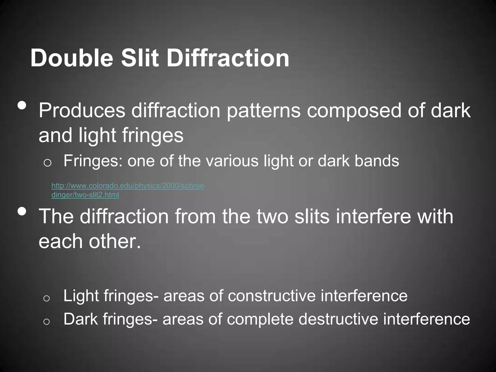 Diffraction of light | PPTX