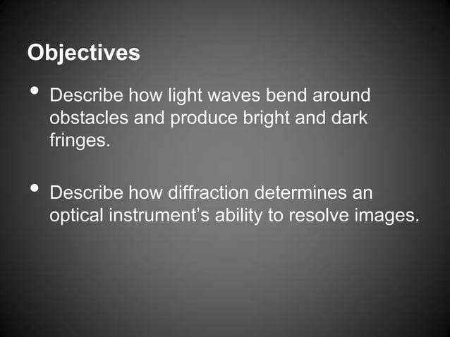 Diffraction of light | PPTX