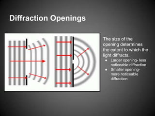 Diffraction of light | PPTX