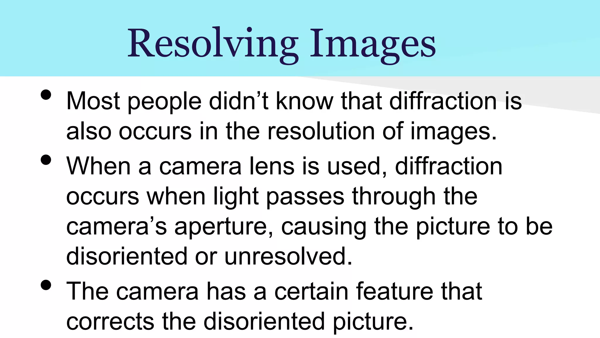 Diffraction of light | PPTX