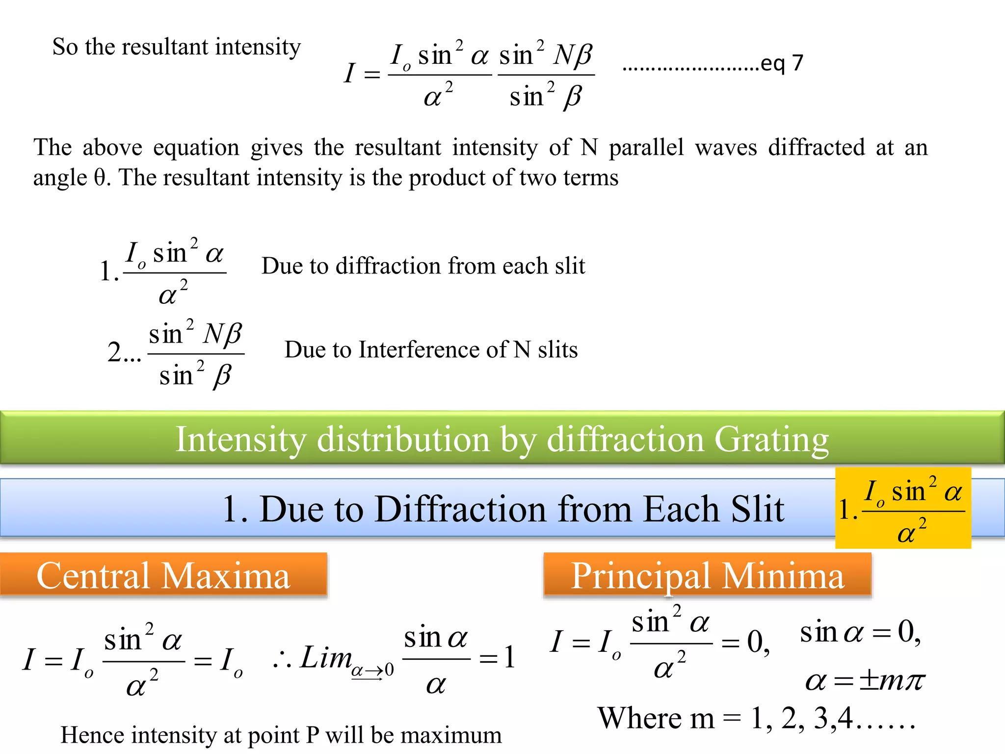 Diffraction of light | PPTX