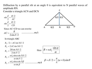 Diffraction of light | PPTX