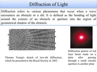 Diffraction of light | PPTX