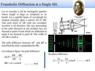 Diffraction of light | PPTX