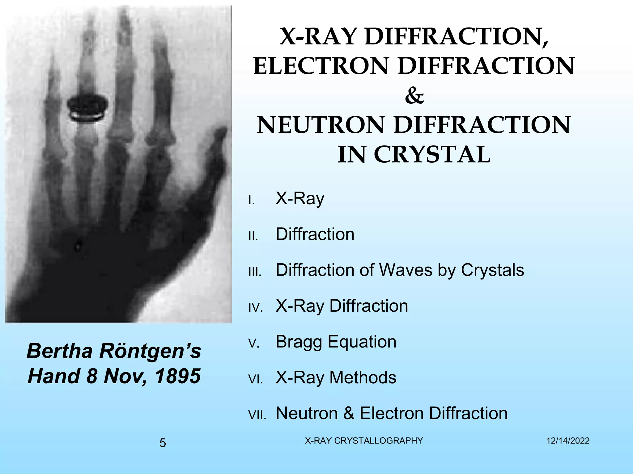 Diffraction of X-rays-electrons and neutrons.ppt