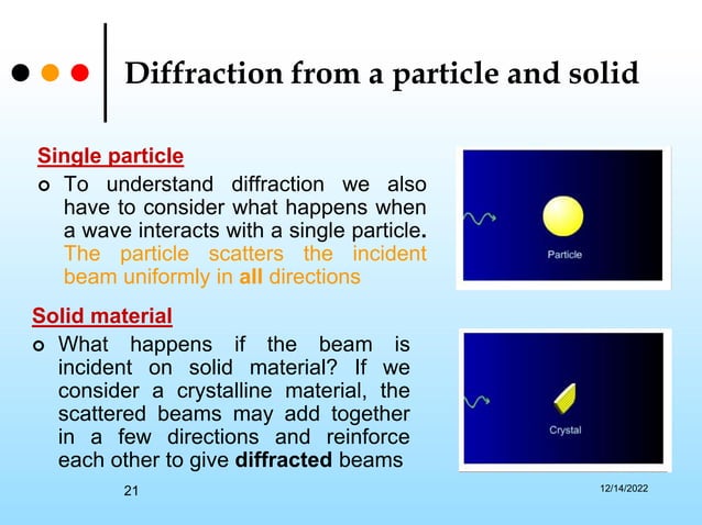 Diffraction of X-rays-electrons and neutrons.ppt | Chemistry | Science