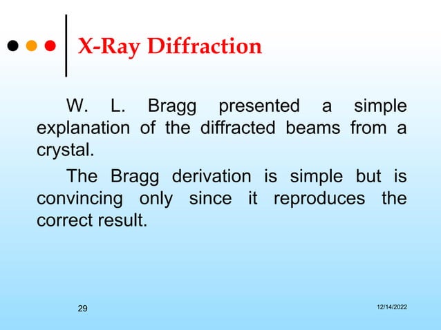 Diffraction of X-rays-electrons and neutrons.ppt | Chemistry | Science