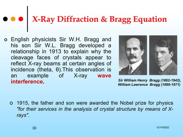 Diffraction of X-rays-electrons and neutrons.ppt | Chemistry | Science