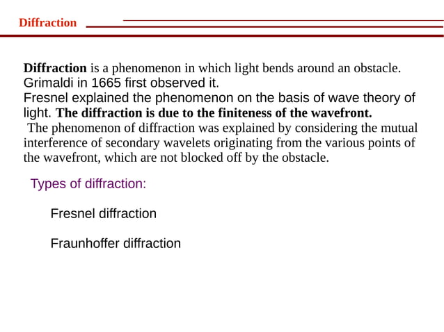 Diffraction Part I Odp 3 D Graphics Computer Software And Applications