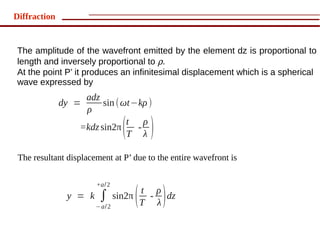 Diffraction part i | ODP | 3-D Graphics | Computer Software and Applications