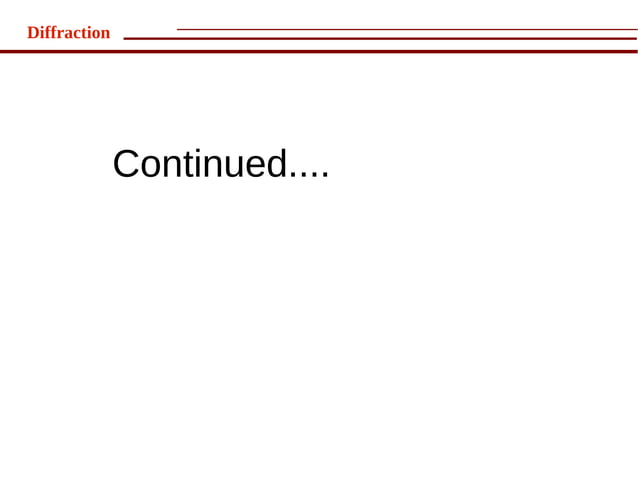 Diffraction Part I Odp 3 D Graphics Computer Software And Applications