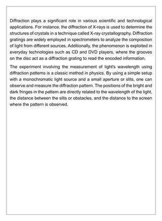 DIFFRACTION USING TWO BLADES TO CALCULATE WAVELENGTH OF LIGHT WITOUT ...