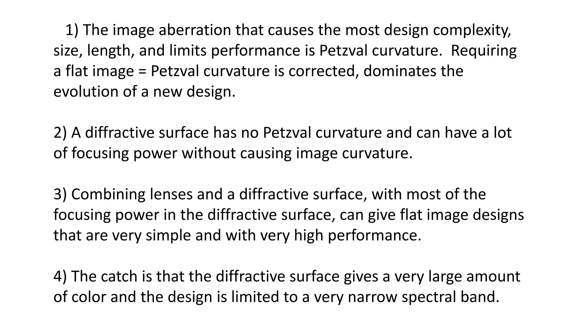 Diffractive and refractive hybrid lens | PPTX