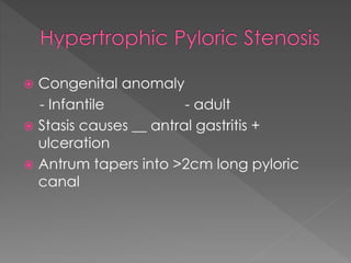 Diffrential diagnosis of gastric masses and narrowing | PPTX
