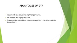 DIFFRENTIAL THERMAL ANALYSIS POWERPOINT PRESENTATION | PPT