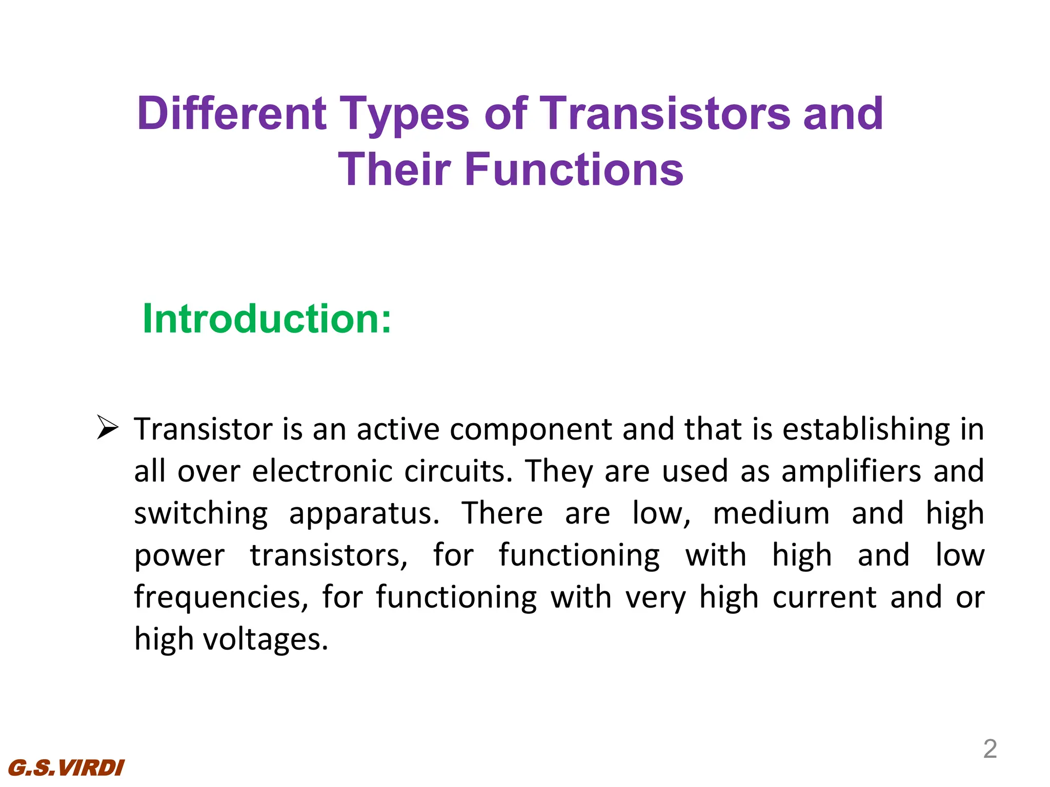 “Comprehensive Study of Transistor Types: Bipolar and Field-Effect ...