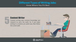 Different Types of Writing Jobs: Know Where You Fit Best | PDF