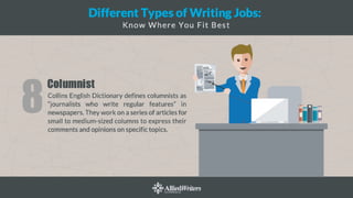 Different Types of Writing Jobs: Know Where You Fit Best | PDF