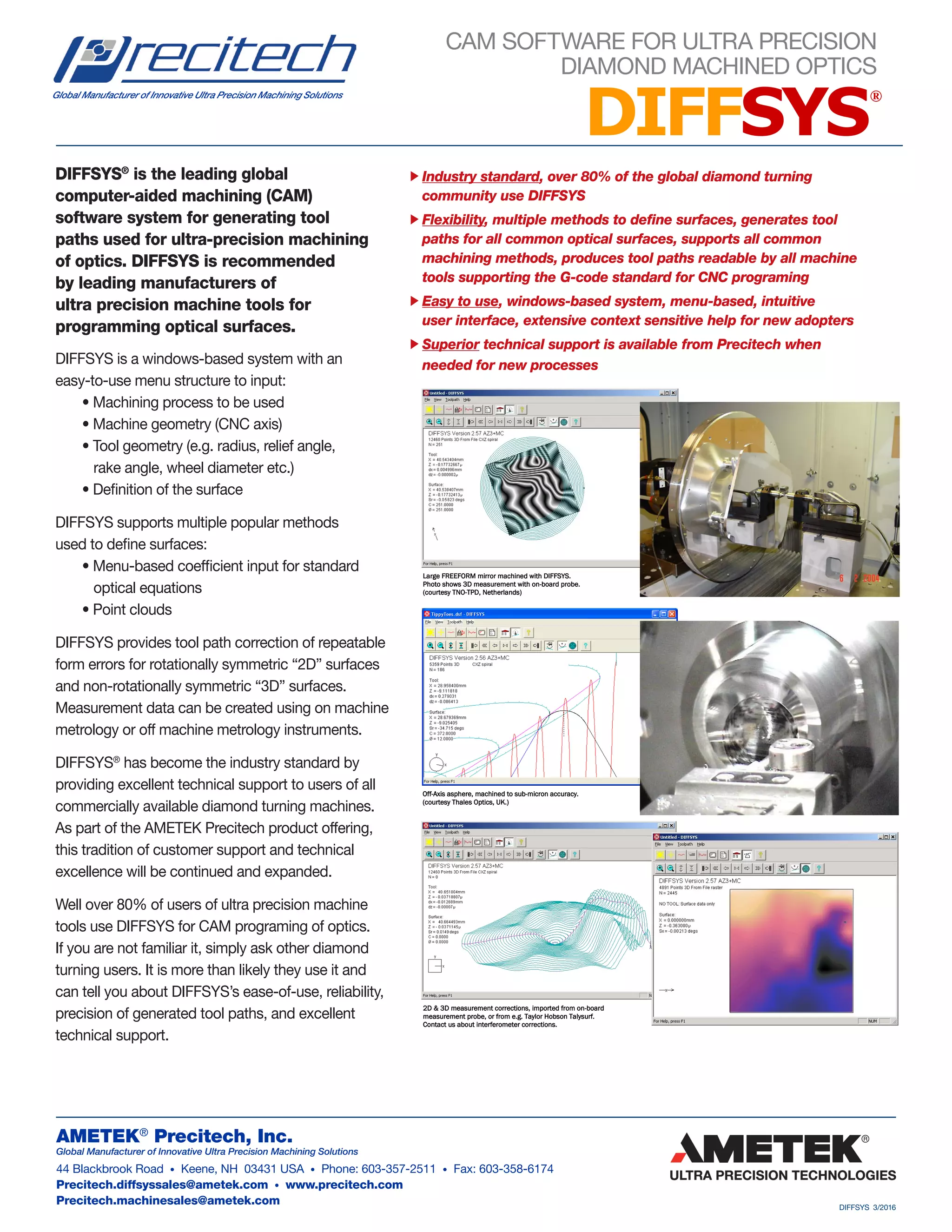 PRECITECH Diffsys brochure | PDF