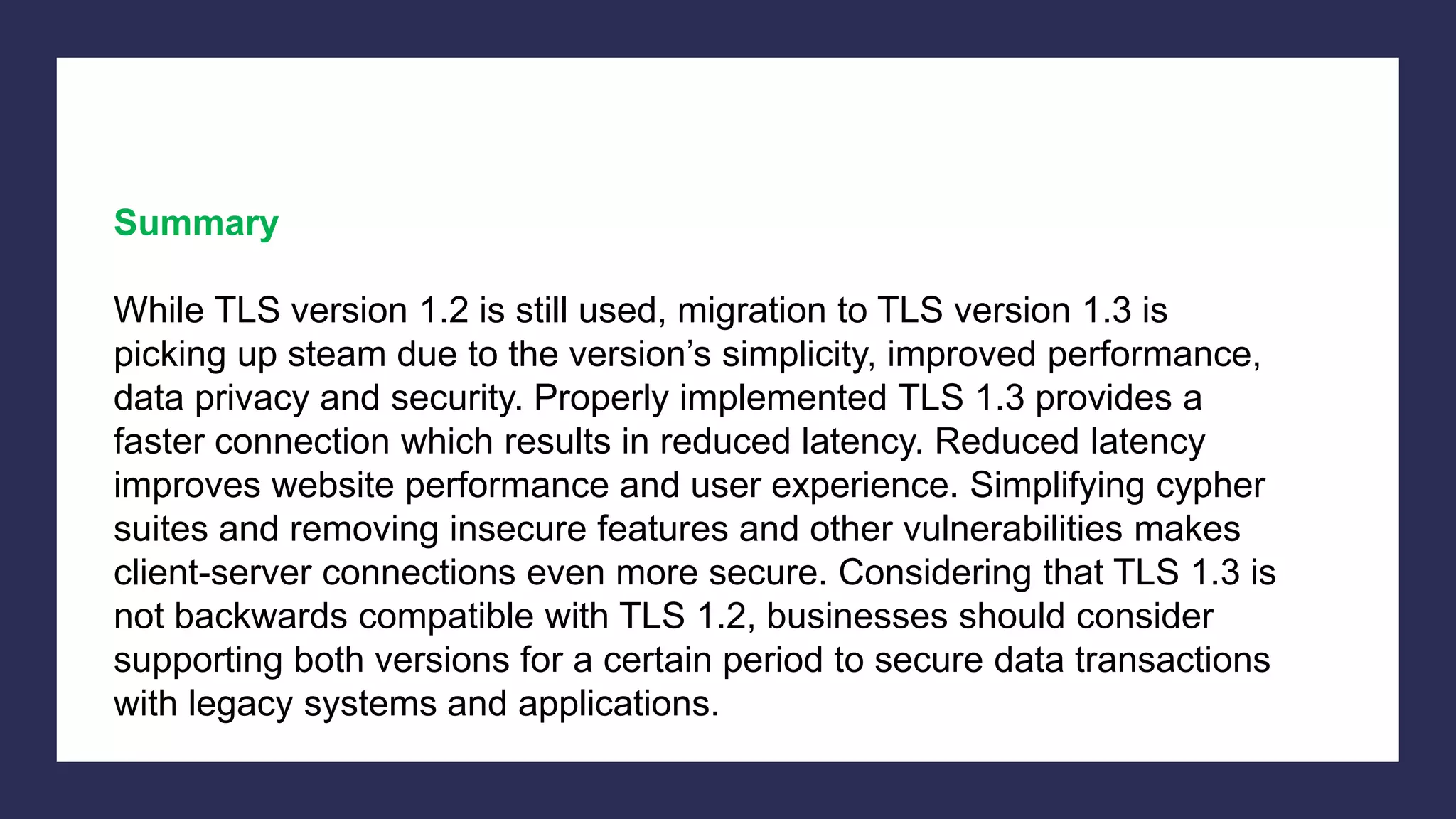Difference between TLS 1.2 vs TLS 1.3 and tutorial of TLS2 and TLS2 ... Difference between TLS 1.2 vs TLS 1.3 and tutorial of TLS2 and TLS2 ...