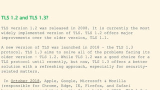 Difference between TLS 1.2 vs TLS 1.3 and tutorial of TLS2 and TLS2 version comparison | PPT