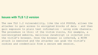 Difference between TLS 1.2 vs TLS 1.3 and tutorial of TLS2 and TLS2 version comparison | PPT