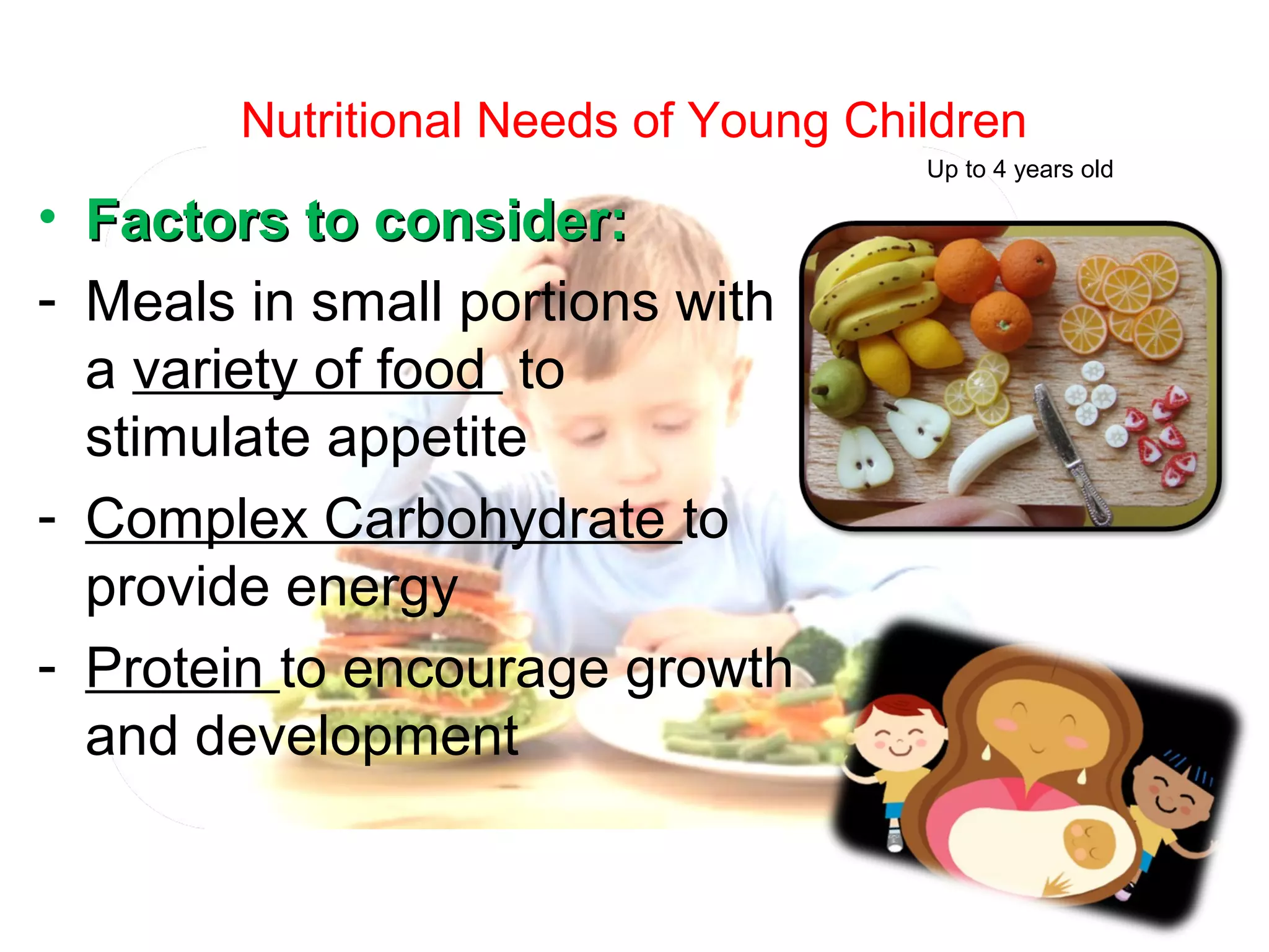 Diff types of nutritional needs | PPT