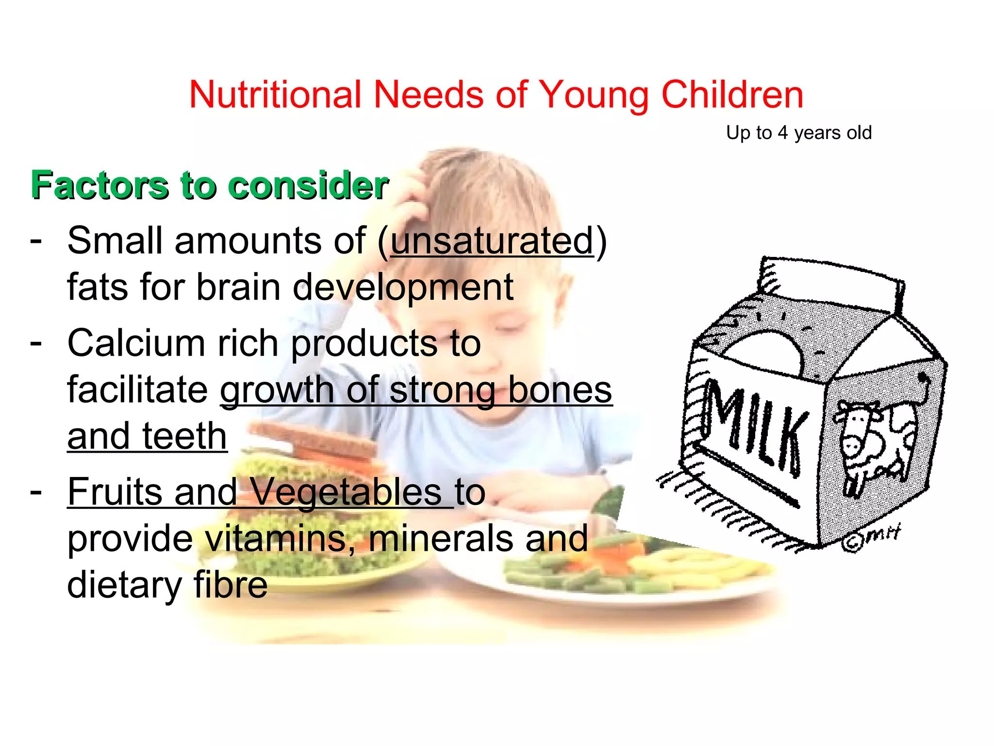 Diff types of nutritional needs | PPT