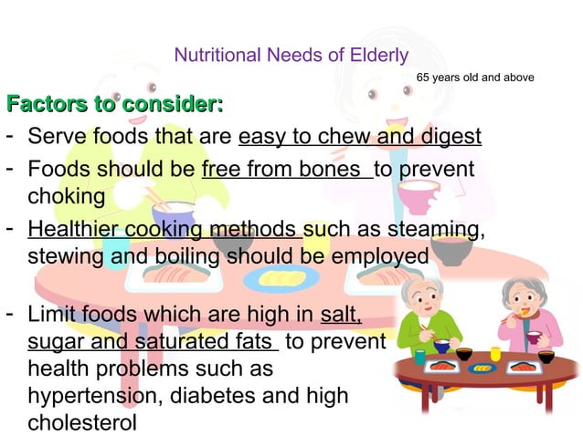 Diff types of nutritional needs | PPT