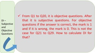 Diffuculty index | PDF