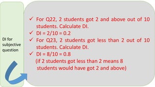 Diffuculty index | PDF