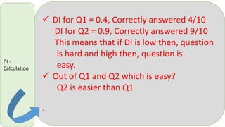 Diffuculty index | PDF