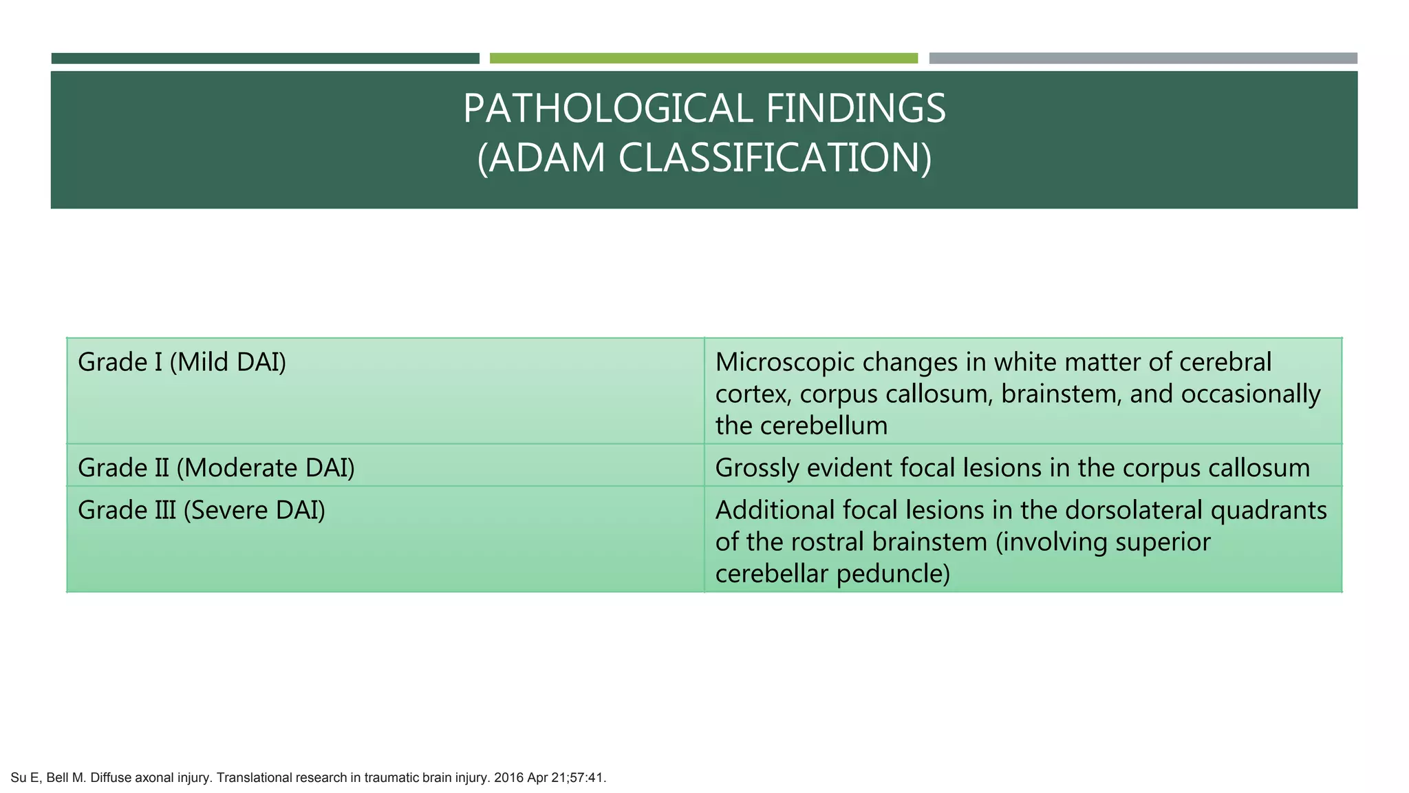 Diffuse Axonal Injury | PPTX