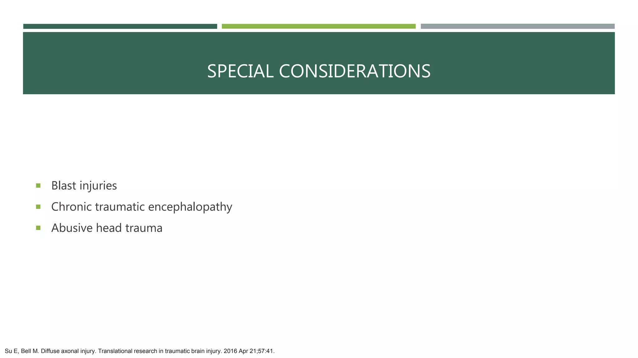 Diffuse Axonal Injury | PPTX