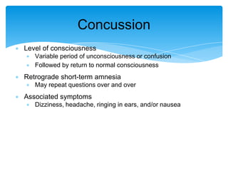 Diffuse Axonal Injury and Concussion | PPT
