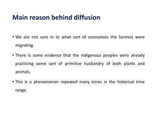 Diffused centres of origin | PPTX