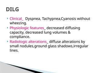 Diffuse interstitial lung disease.pptx med | PPT