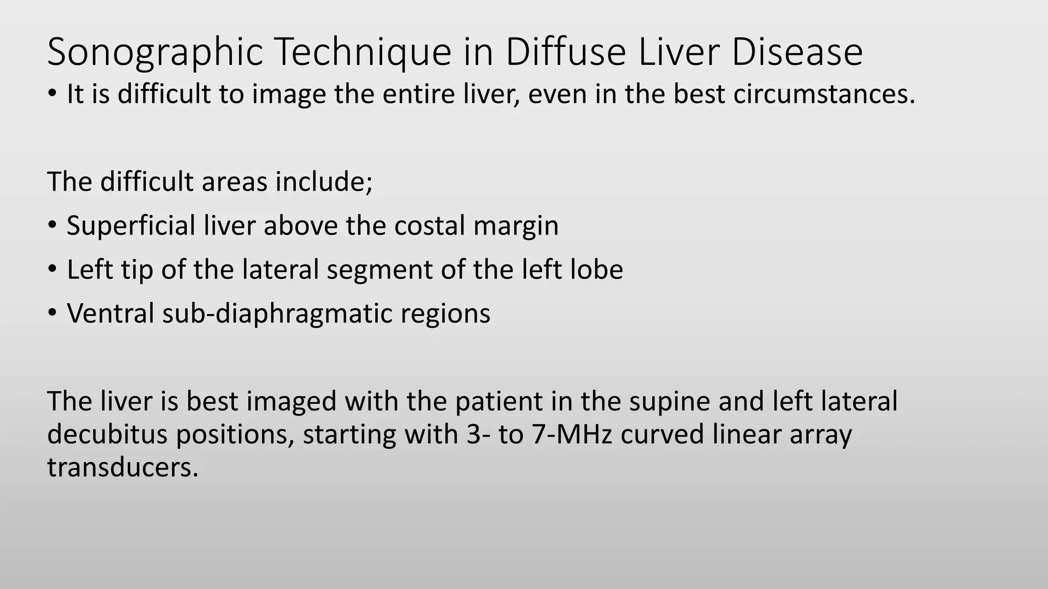 DIFFUSE LIVER DISEASES AND THEIR APPEARANCE IN ULTRASOUND | PPTX