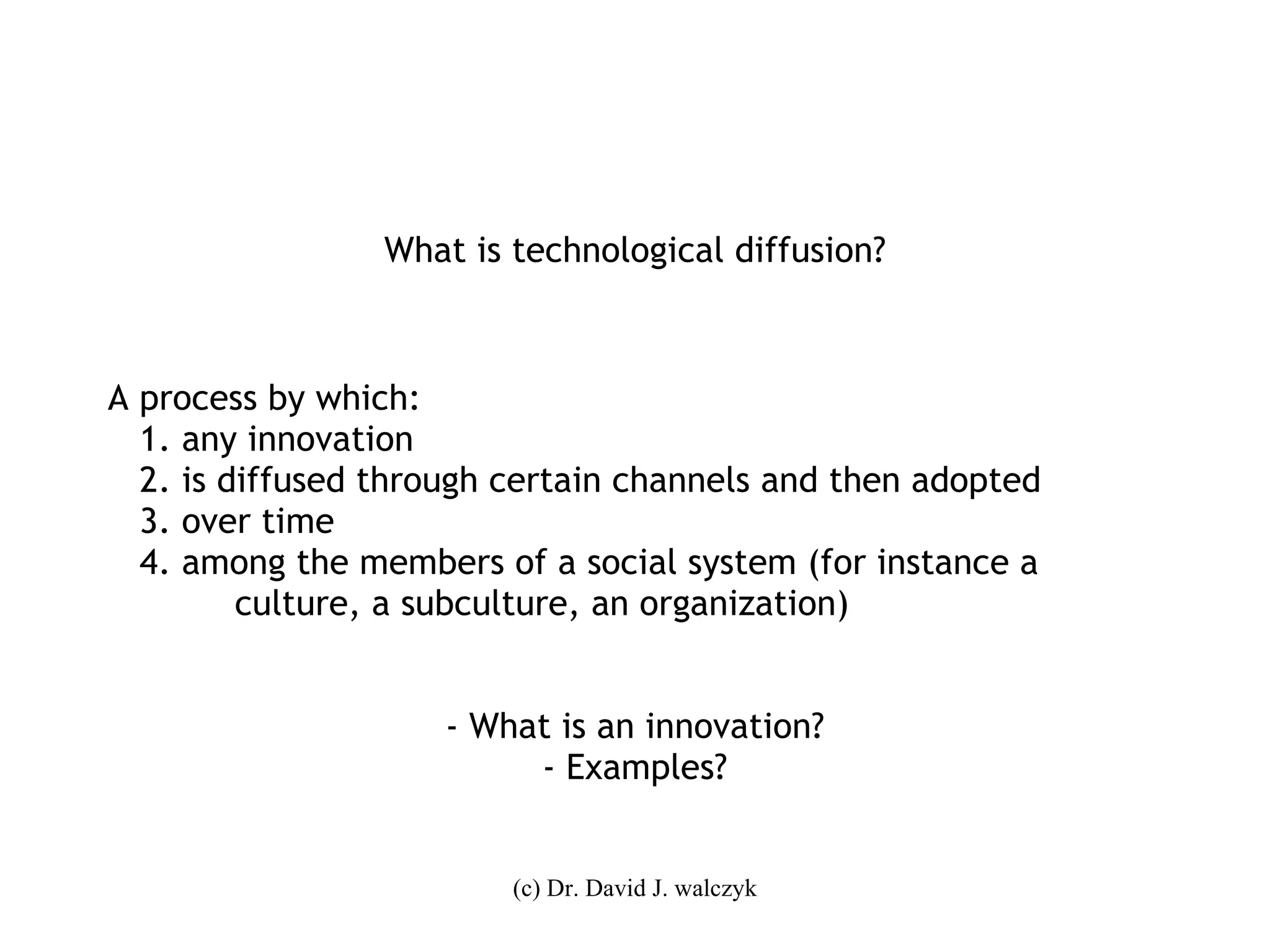 Diffusion of Innovation | PPT
