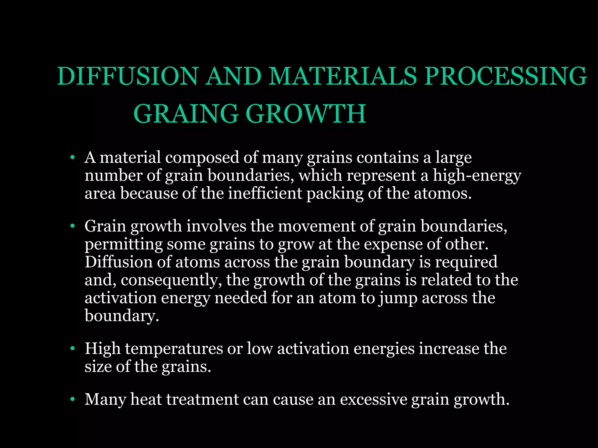 Diffusion in Materials | PPSX