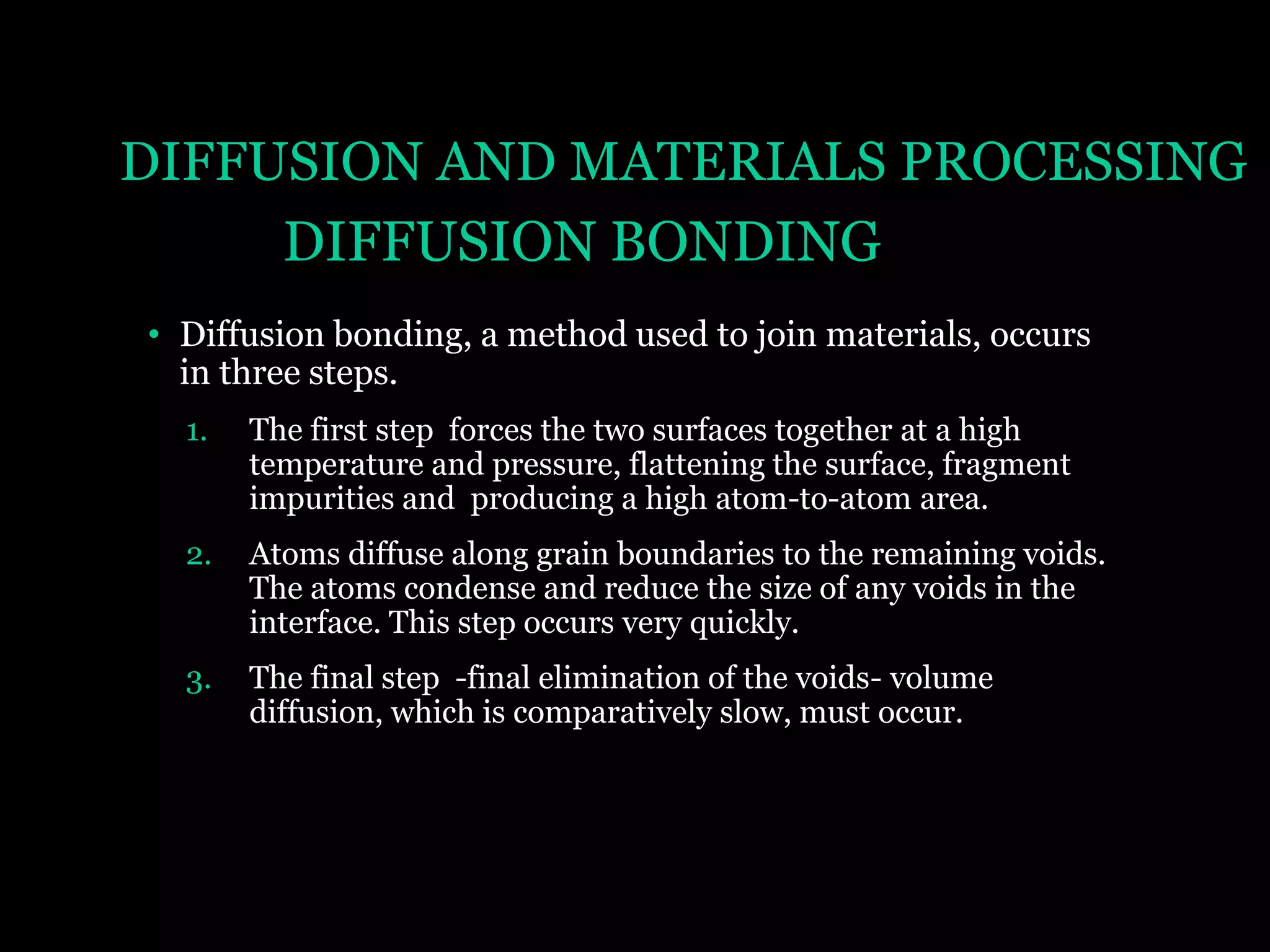 Diffusion in Materials | PPSX