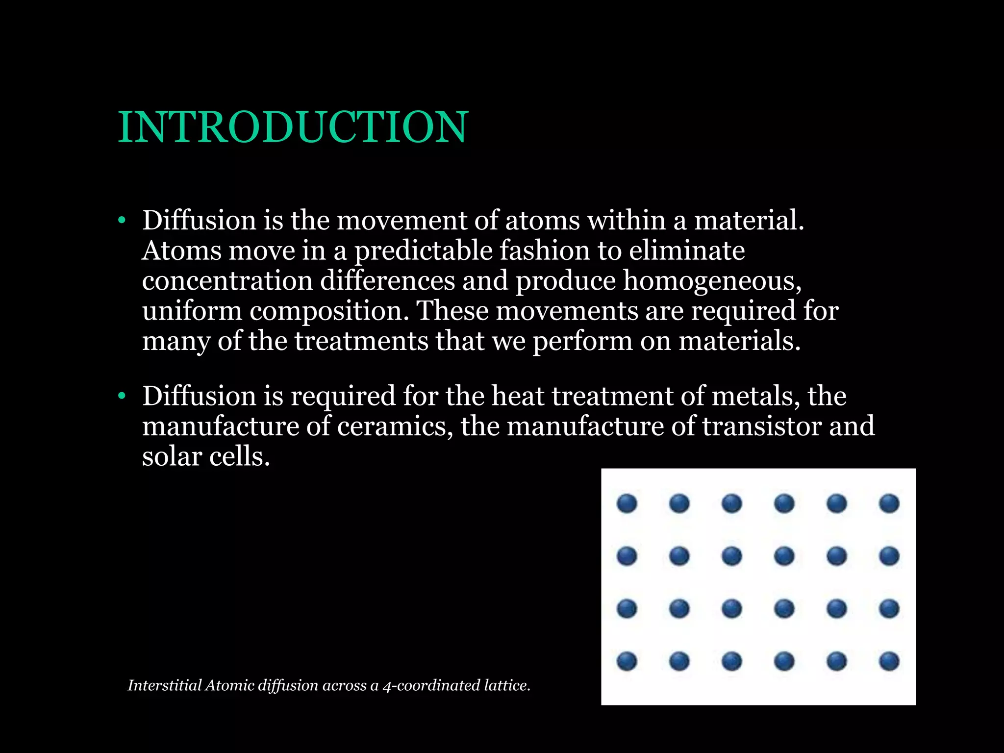 Diffusion in Materials | PPSX
