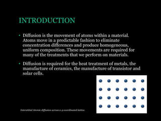Diffusion in Materials | PPSX