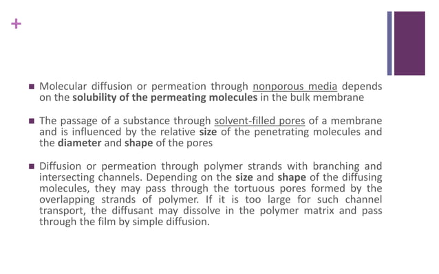 Diffusion (Physical Pharmacy) | PPTX | Chemistry | Science