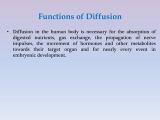 Diffusion | PPTX | Chemistry | Science